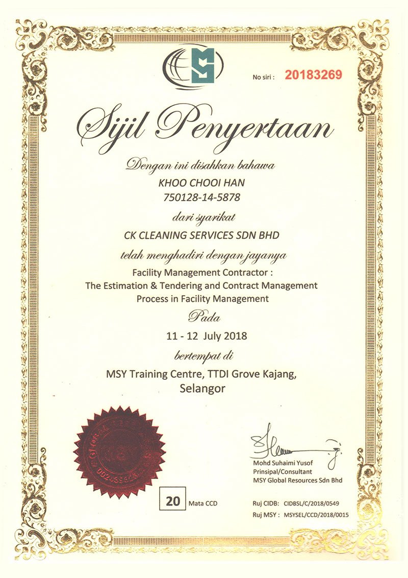 About Us – CK Cleaning Services Sdn Bhd